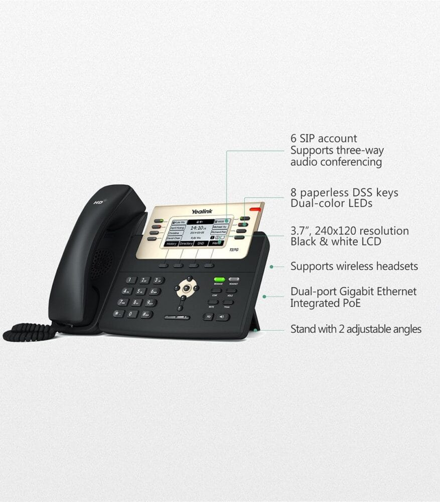 Yealink SIP-T42S Ultra-elegant Gigabit IP Phone – SIP TRUNK Malaysia- Business SIP Trunking- No ...