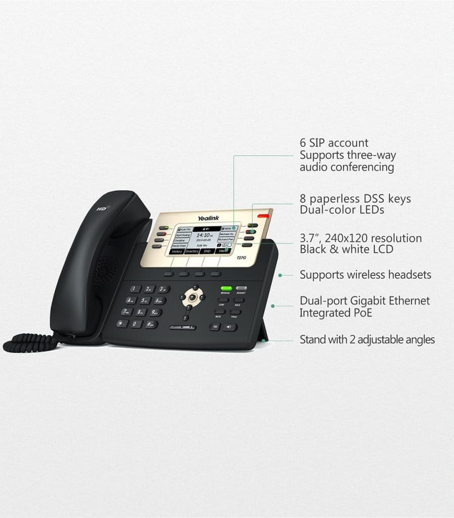 Yealink SIP-T27G Enterprise HD IP Phone – SIP TRUNK United States ...
